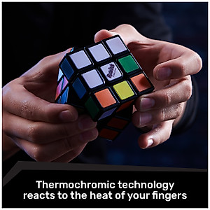 Rubik’s Phantom, 3x3 Cube Advanced Technology Difficult 3D Puzzle Travel Game Stress Relief Fidget Toy Activity Cube for Adults & Kids Ages 8+