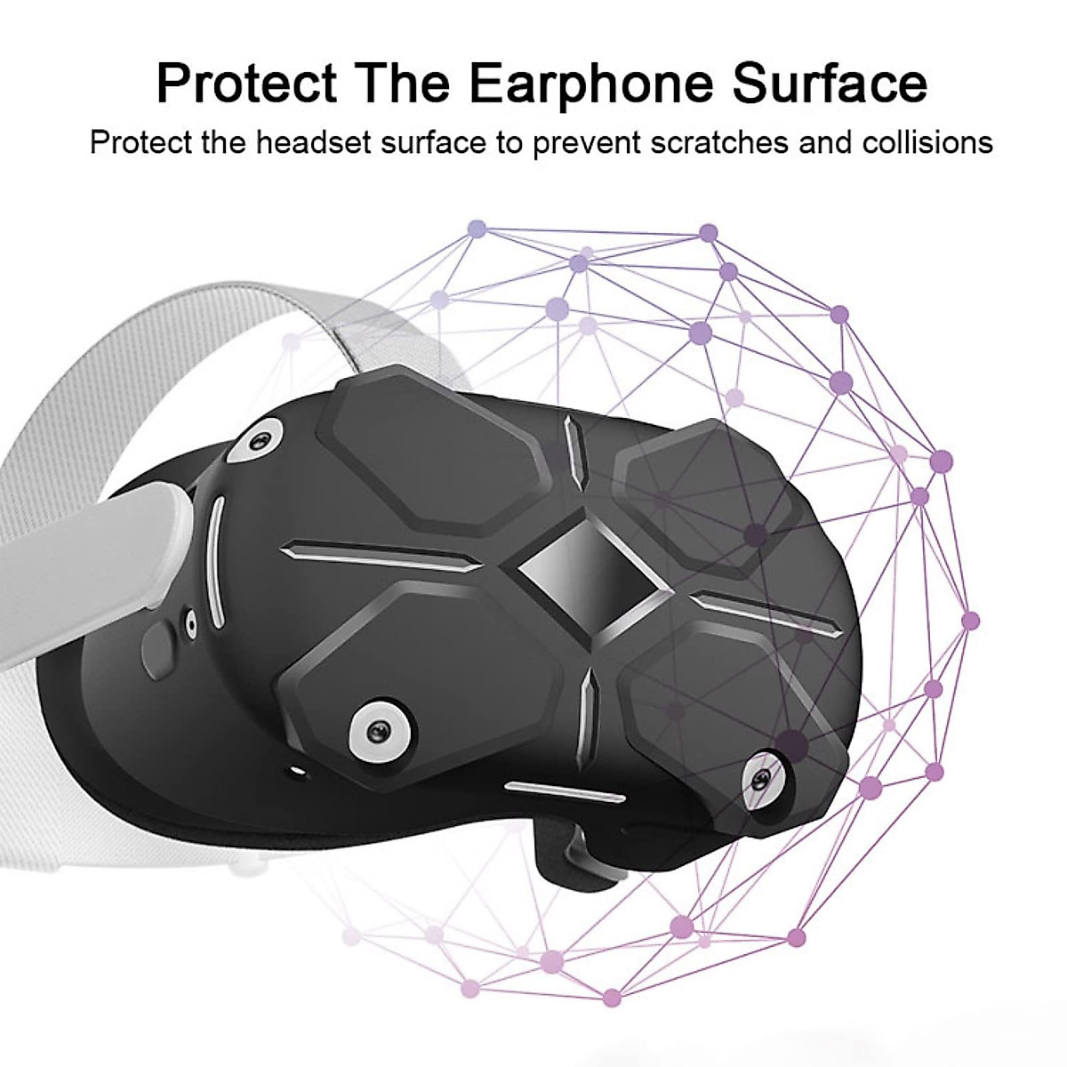 Suitable for Oculus Quest 2 host protective cover anti-fall shock-proof dust helmet cover VR glasses accessories