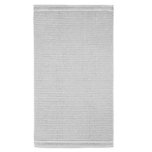 MARTHA STEWART 100% Cotton Bath Towels Set Of 6 Piece, 2 Bath Towels, 2 Hand Towels, 2 Washcloths, Quick Dry Towels, Soft & Absorbent, Bathroom Essentials, Towel Sets For College Dorm, Textured Gray