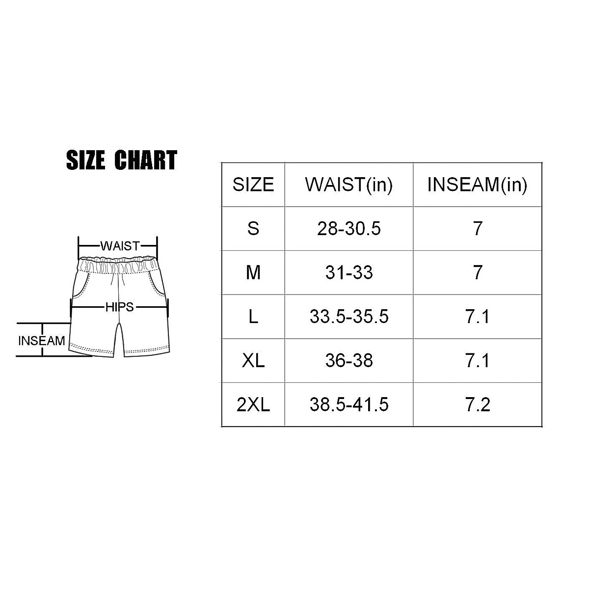 G Gradual Men's 7" Workout Running Shorts Quick Dry Lightweight Gym Shorts with Zip Pockets (2 Pack: Black/Blue Large)