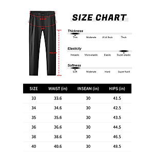 LUSHENUNI Men's Golf Pants Slim High Stretch, Ice Silk Dress Pants with Expandable-WAIS Pants (33, Blue)