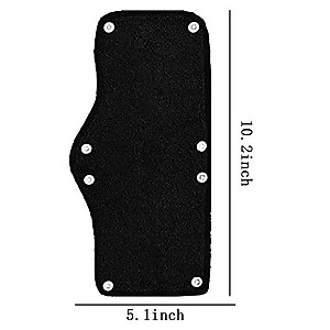 SUBANG 10 Pieces Cotton Hard Hat Sweatband Snap-on Sweatband Cloth Washable Hard Hat Liner for Safety Accessories, Black