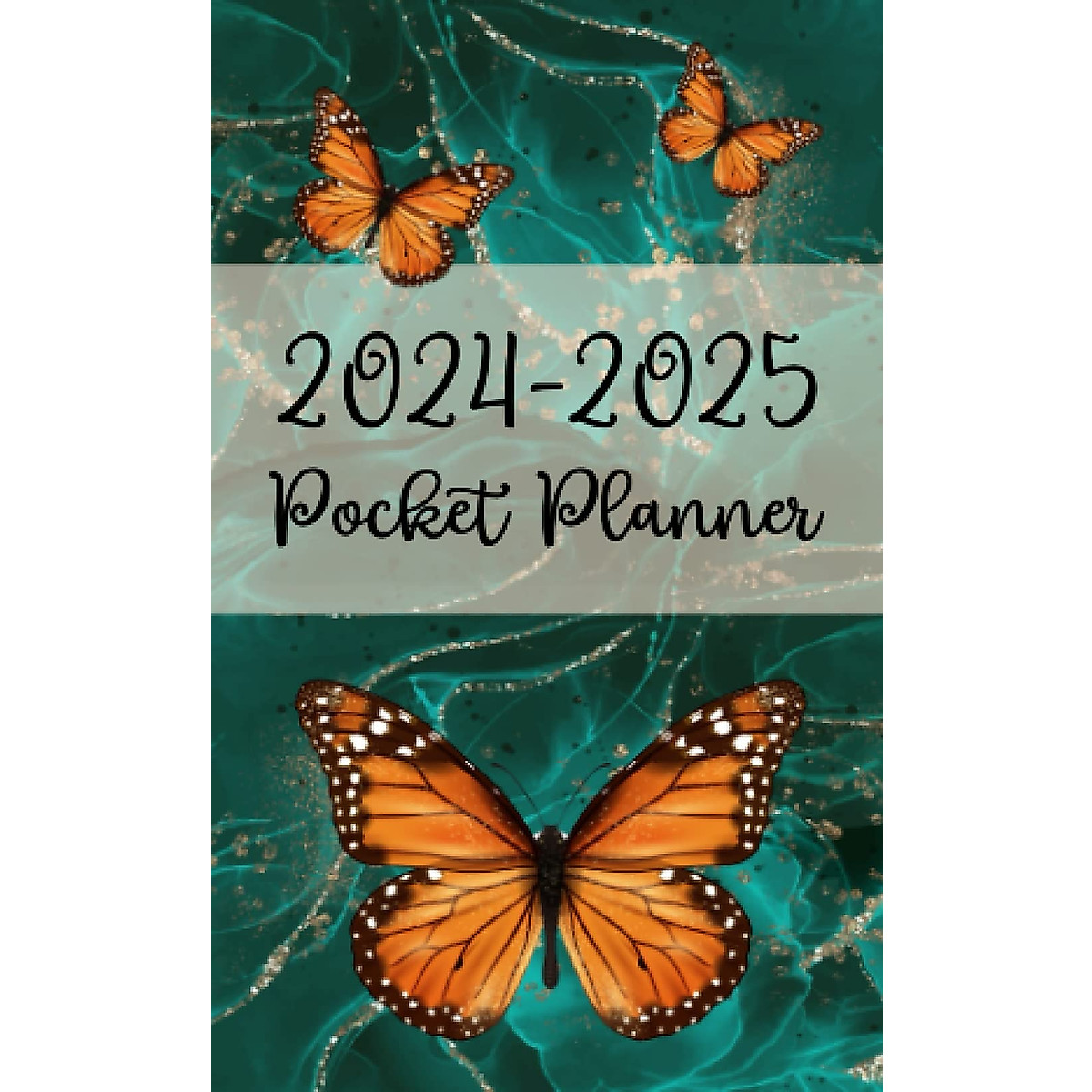 2024-2025 Pocket Planner: 2 Year JANUARY to DECEMBER Personalized Plan & Organizer Schedule, Appointment Notebook Small Size for Purse | 24 Months JANUARY to DECEMBER Butterfly Cover