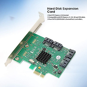 Hard Disk Expansion Card,Hard Disk Expansion Card PCIE SATA? 88SE9215 Portable Computer Accessories 6Gbps 2.0?Channel,Hard Drive Controller Card