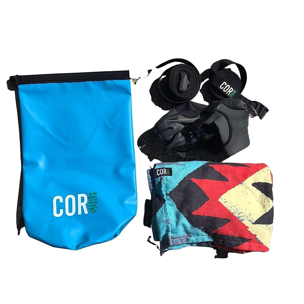 COR Surf 40L Waterproof Dry Bag Backpack and 10L Roll-Top Dry Bag