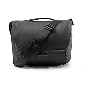 Peak Design Everyday Messenger V2 13L Black, Travel or Photo Carry with Laptop Sleeve (BEDM-13-BK-2)