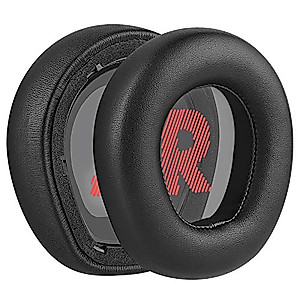 Geekria QuickFit Protein Leather Replacement Ear Pads for JBL Quantum 800 Wireless Headphones Ear Cushions, Headset Earpads, Ear Cups Repair Parts (Black)