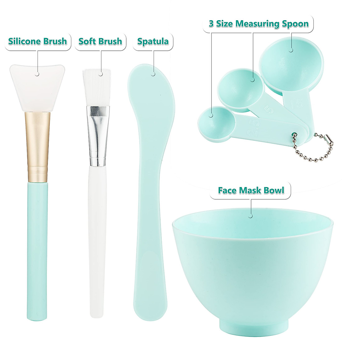 Aztec Secret 1lb, Original Indian Healing Clay with a Face Mask Mixing Bowl Set, Includes Bentonite Clay Powder, Spatula, Brush, Measuring Spoons, and More