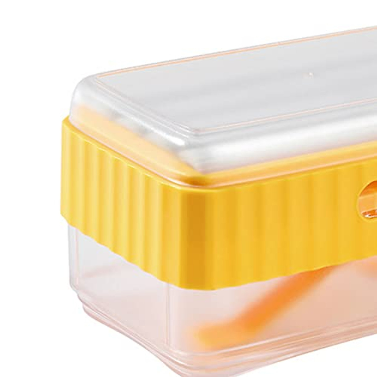 Rosvola Box, Thickened Storage Tray Lathering for Bathroom (Yellow)