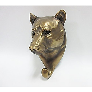 Pacific Giftware Wild Animal Head Single Wall Hook Hanger Animal Shape Rustic Faux Bronze Decorative Wall Sculpture (Bear)