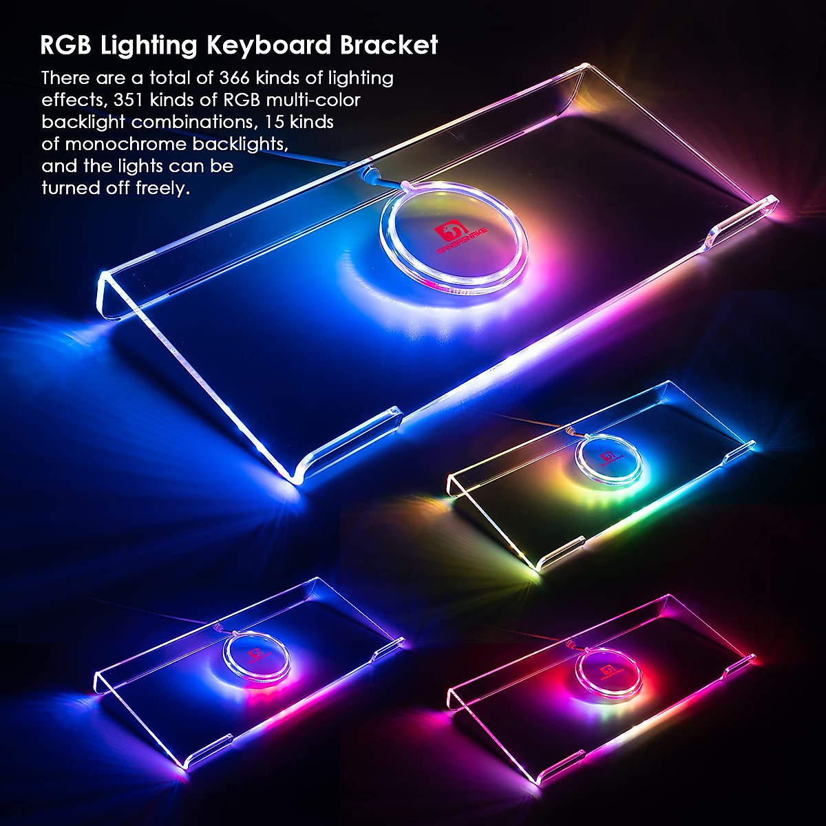 60 Percent Mechanical Gaming Keyboard Blue Switch Wired RGB 18 Backlit,Lightweight Gaming Mouse 6400 DPI,Mousepad,Wirst Rest,RGB Stand for Gamers,Typists-Blue