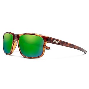 Suncloud Respek Polarized Sunglasses, Tortoise/Polarized Green Mirror, One Size
