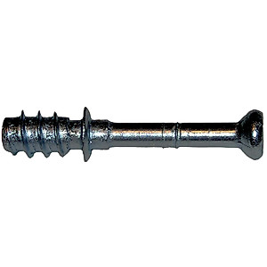 24mm (34mm Overall) Dowel Pin for Cam Lock Disc Furniture Connectors 10mm Long Euro Wood Thread Fits 5mm Hole (10 Pack)