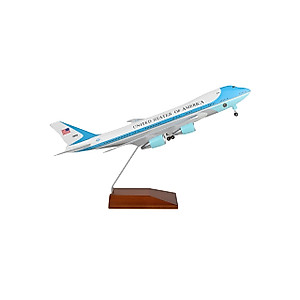 Daron Skymarks Air Force One VC25 with Gear and Wooden Stand Model Kit (1/200 Scale)