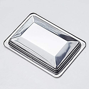 Pearlead Simple Trash Grommet for Kitchen Countertop with Auto Cover Built-in Polished Stainless Steel Grommets 7.87"(20cm) Countertops Garbage Can Door Chute Hole Drawer