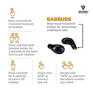 Wireless Earbuds Bluetooth Speaker with Best IPX5 Waterproof EDR Dual Connection 2000mAh Charging Case for Home Portable Sports Gifts Outdoor Travel Cars