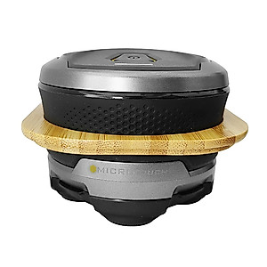 FitSand Bamboo Shaver Rinse Stand Compatible for Microtouch Titanium Head Shaver