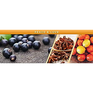 Smoke Odor Exterminator 13oz Jar Candles (Peace & Love, 3) Set of Three Candles.