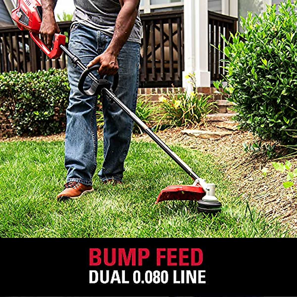 POWERWORKS 40V 16 Inch String Trimmer, Weed Eater Grass Wacker Cordless for Garden and Lawn, Front Mount, 2Ah Battery and Charger Included, 2106113AZ