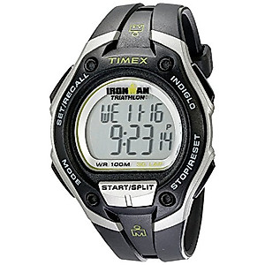 Timex Men's T5K412 Ironman Classic 30 Oversized Black/Silver-Tone Resin Strap Watch