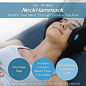The Original Neck Hammock Neck Stretcher - Cervical Traction Device for Neck Decompression - Portable Device for Neck Tension Relief