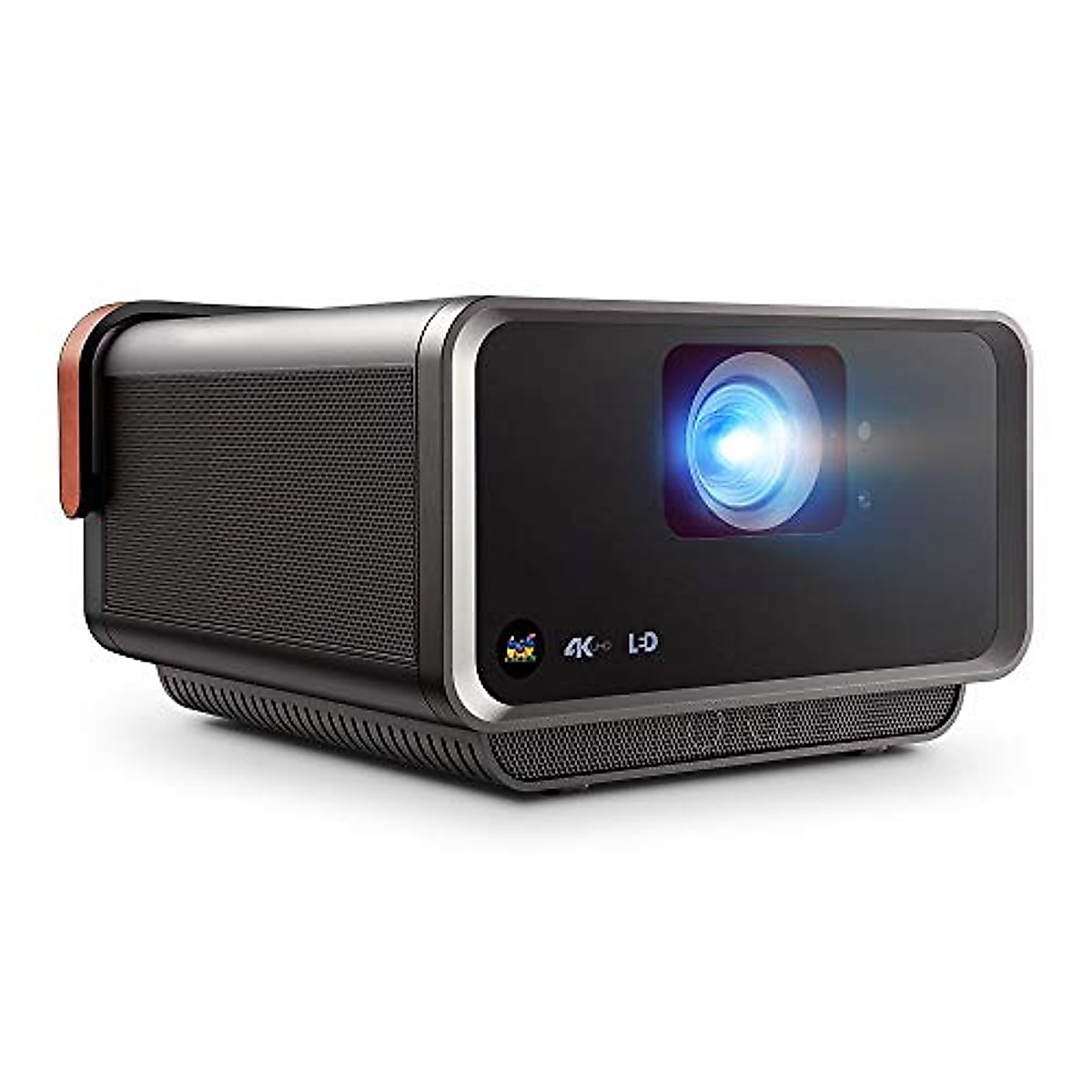 ViewSonic (X10-4KE) 4K UHD Projector with 2400 LED Lumens, Shorter Throw, Harman Kardon Speakers, HDMI, USB C, 125% Rec 709, and Frame Interpolation Technology for Home Theater