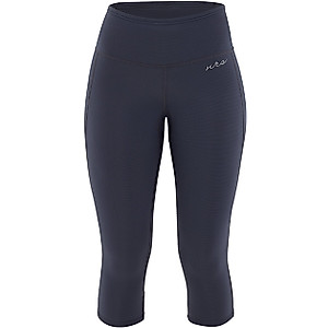 NRS Women's HydroSkin 0.5 Neoprene Capri Pant - for Kayaking, Canoeing, Rafting, Paddling