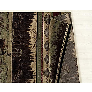 United Weavers of America Woodside Rug 5'3" x 7'2" Green