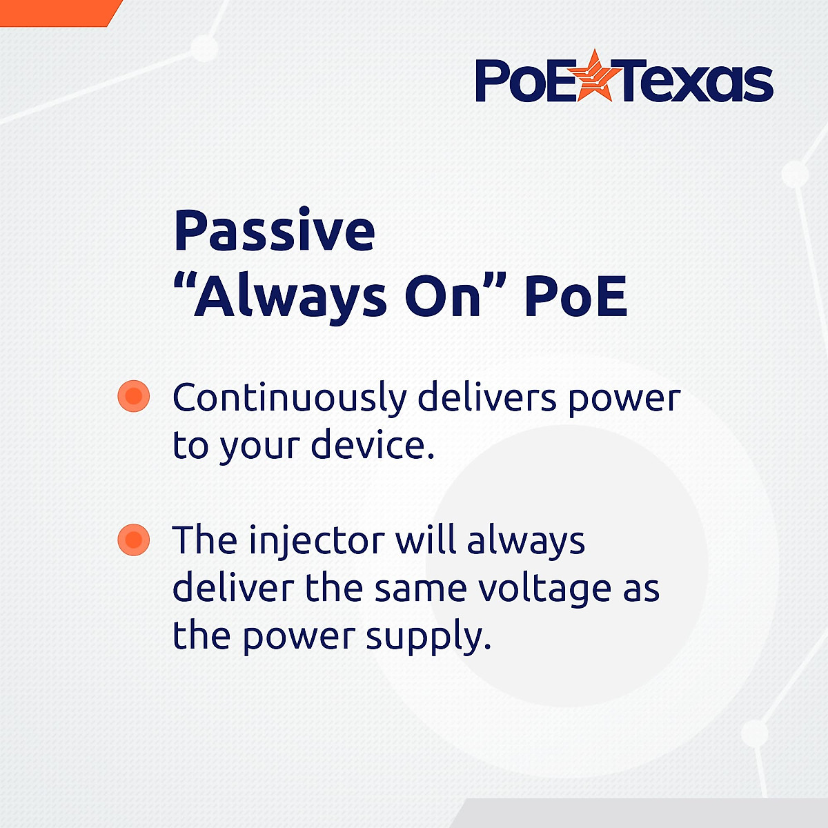 PoE Texas 4 Port 24V Passive PoE Injector with 24V 30W UL/FCC Certified Power Supply - Gigabit Injector - Passive Power Over Ethernet Multi Port PoE Adapter for Ubiquiti, Mikrotik, 24 Volt PoE Devices