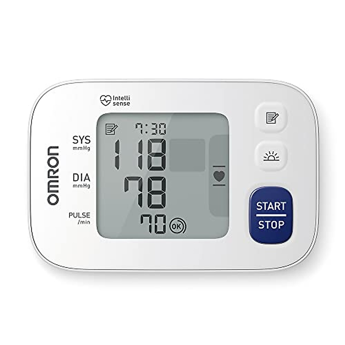 Omron RS4 Wrist Blood Pressure Monitor with Intelligence Technology, Cuff Wrapping Guide and Irregular Heartbeat Detection for Most Accurate Measurement