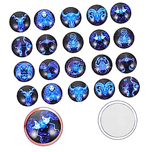 Didiseaon 500 Pcs Time Gem Patch Halloween Keychain Bracelet Stuff Necklace Beads Constellation Beads Gemstone Patches for DIY Bracelet Kits Gemstone Jewelry Patches Glass Gemstone Patches