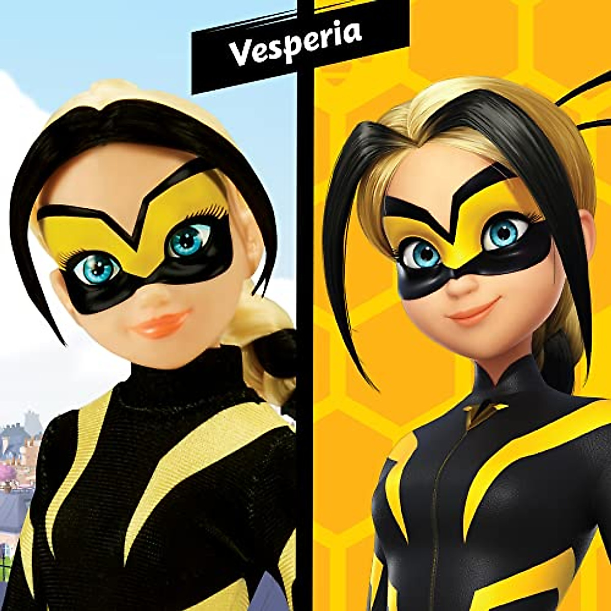 Miraculous Vesperia Heroez” 10.5" Fashion Doll with Accessories by Playmates Toys