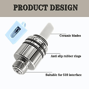 RUIVEO Ceramic Hot Knife Tip,Multi-Tool Ceramic Knife Tip for Slicing Wax or Viscous oil etc (1)