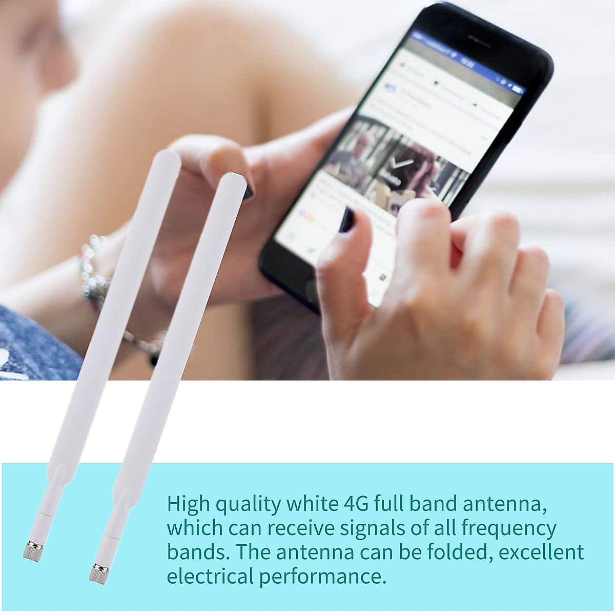 Yoidesu 2PCS Router Antenna,2X 5dBi 4G LTE Antenna, Gain Antenna with SMA Connector, Antenna, Antenna for Huawei B310/B593/B315s/E5186s CPE Router