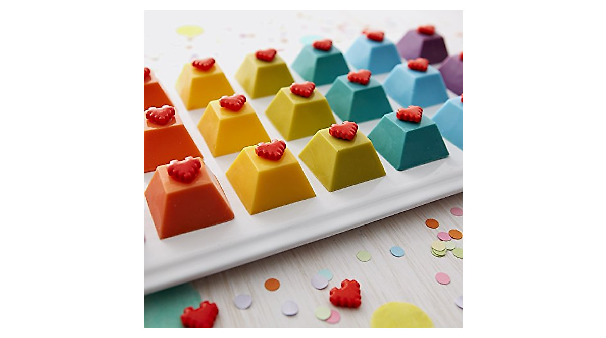 Wilton Silicone Gem Candy Mold - 12 Cavities for Chocolates & Gelatin