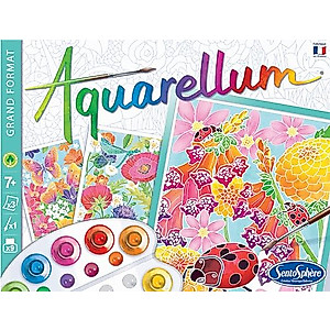 Sentosphère Aquarellum - In The Flowers Watercolor Painting Kit