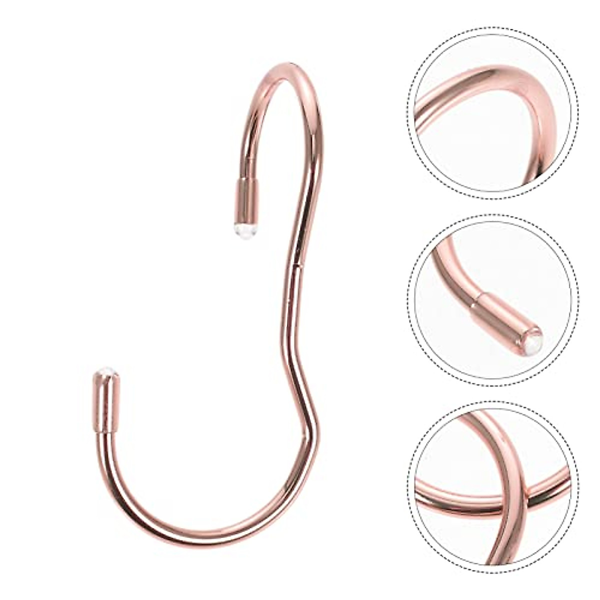 HONMEET 8 pcs Bag Drop Hook Clothes Hanger Twisted Belts Scarves Purse Space Organizers Anti- Large Rose Handbags Organizer Plants Purses Kitchen Steel Clo Metal Bathroom S Bags Shape