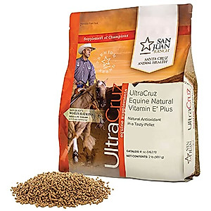 UltraCruz Equine Natural Vitamin E Plus Supplement for Horses, 2 lb, Pellet (13 Day Supply)