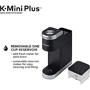 Keurig K-Mini Plus Coffee Maker, Single Serve K-Cup Pod & Keurig K-Cup Pod & Ground Coffee Storage Unit