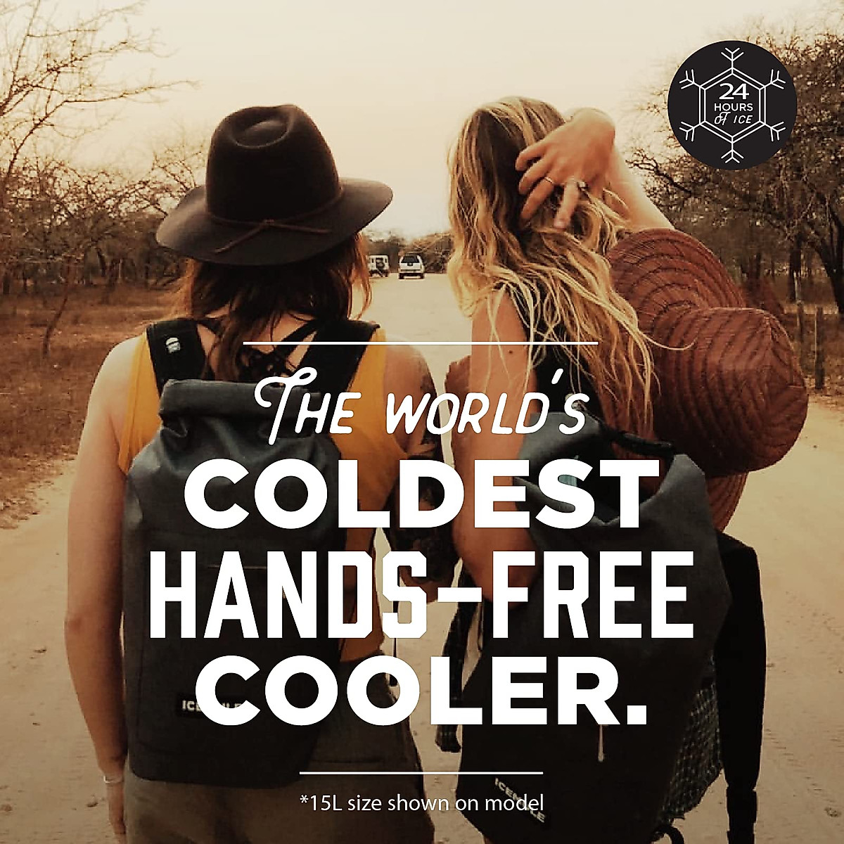 IceMule Jaunt Small Collapsible Backpack Cooler, 9 Liters, Snow Grey, Waterproof, Hands Free, 24+ Hours Cooling