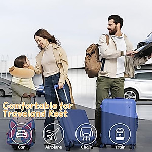 JEROKUMI Kids Travel Pillow, Kid Neck Pillows for Sleeping Travel Cute U Shaped Neck Pillow, Neck Pillows for Travel, Airplane, Car, Road Trip, Travel Pillow for Kids & Adults