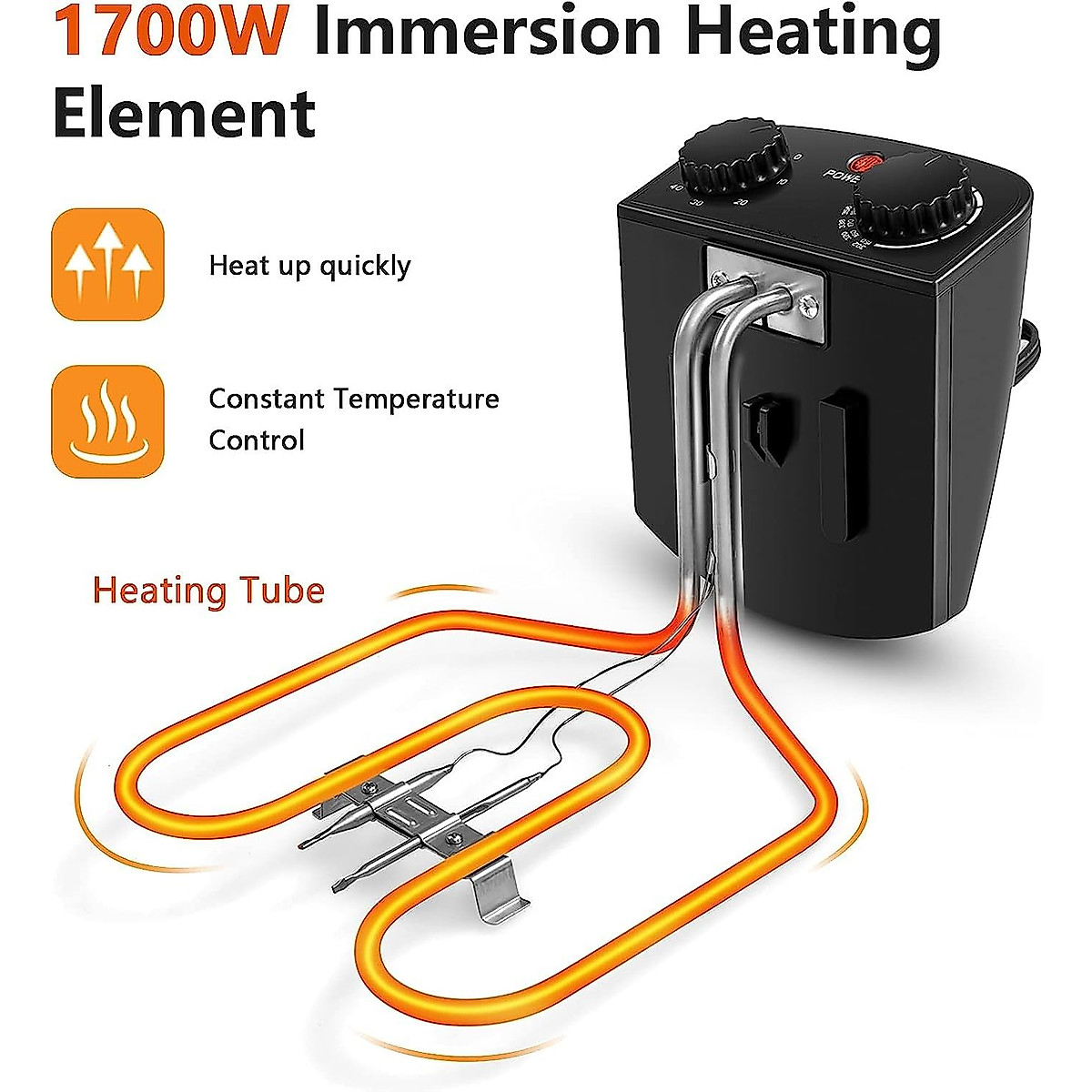 MEDIMALL Deep Fryer with Basket, 5.3QT/21Cup Electric Oil Fryer for Home Use, 1700w Stainless Commercial Countertop Fryers w/View Window/Timer Control/Temperature Knob, Small Fat Fryer for Chicken