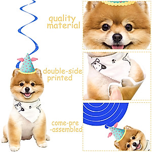 Dog Hanging Swirls Decorations Dog Themed Birthday Party Supplies 20pcs Puppy Hanging Swirls Ceiling Streamers Decorations for Kids Birthday Baby Puppy Pet Dog Birthday Party Favors Supplies