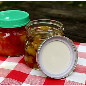 Cornucopia Silicone Seal Rings for Mason Jar Lids (Wide Mouth, 48-Pack), Airtight Seal Gasket for Plastic Lids 86-450 Size