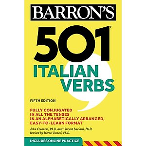 501 Italian Verbs, Fifth Edition (Barron's 501 Verbs)
