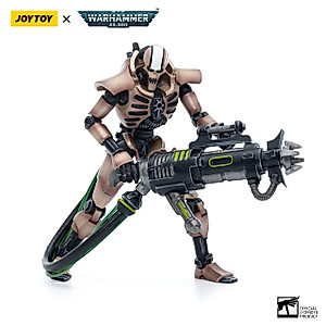 JOYTOY 1/18 Action Figures Warhammer 40k Mecha Necrons Szarekhan Dynasty lmmortal with Tesla Carbine