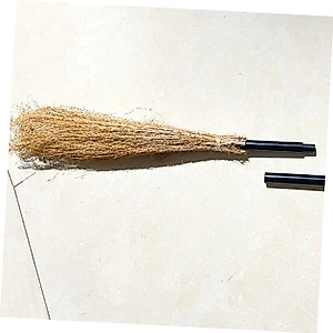 WOFASHPURET Masquerade Witch Broom Halloween Decorative Prop Broomstick Witch Broomtick Prop Witch Costume Accessories Halloween Party Broom Costumes Broom Prop Home Ornament Wooden