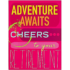 Jumbo Retirement Farewell Cards with Envelopes for Boss Day, Men (8.5 x 11 In, 3 Pack)