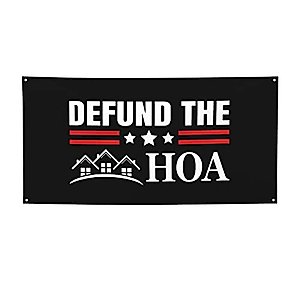 Defund The Hoa Party Banner Backdrop Banner For Holiday Sign Decorations Party Supplies