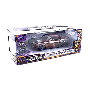 Jada Toys Marvel Guardians of The Galaxy 1:24 1967 Shelby GT500 Die-cast Car with 2.75" Star-Lord Figure